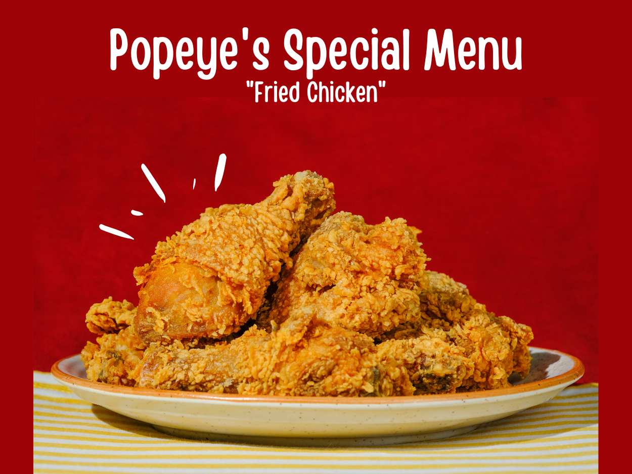 Popeyes Fried Chicken Menu: Items, Prices, Calories